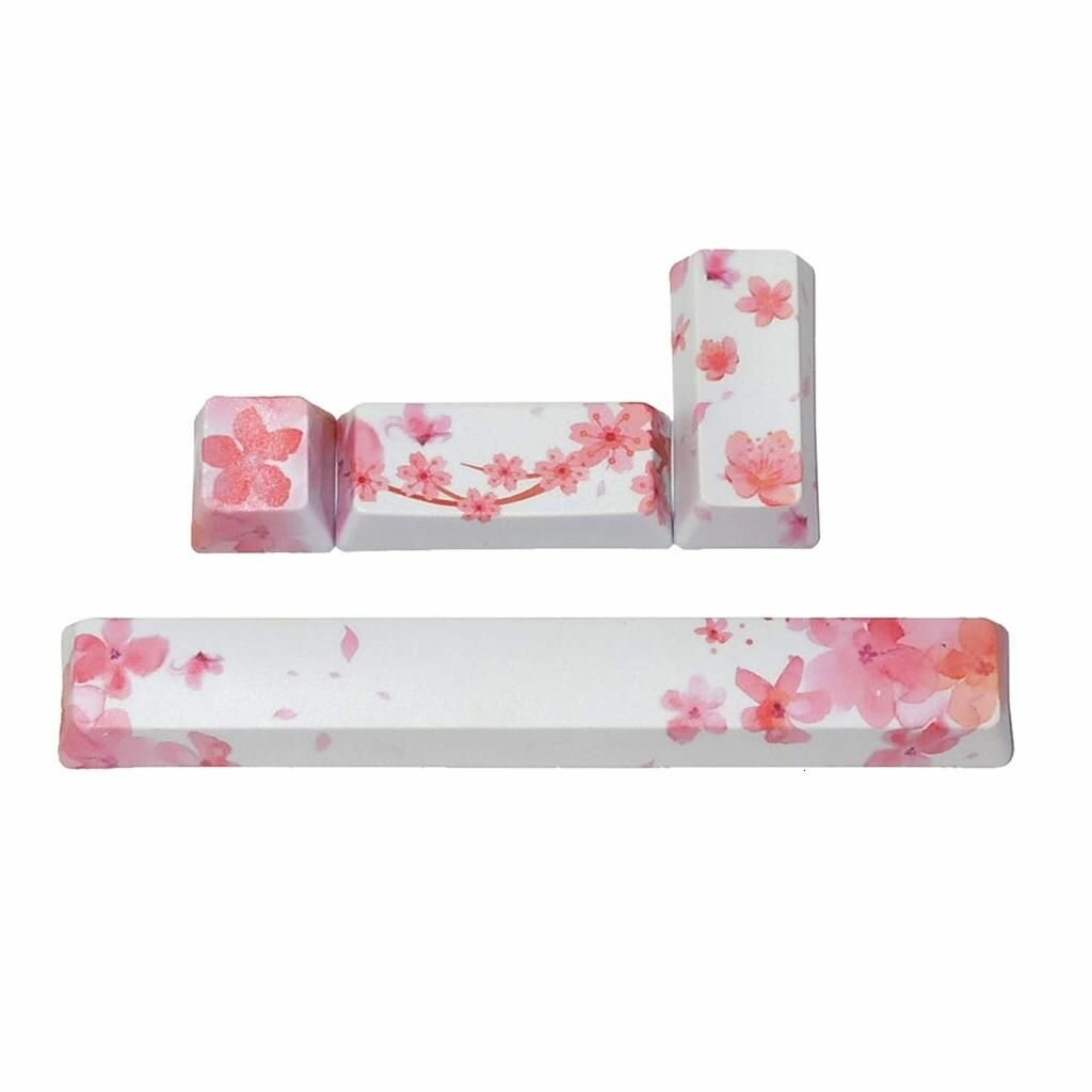 Персонализированные PBT клавиши Cherry Blossom для игровой клавиатуры