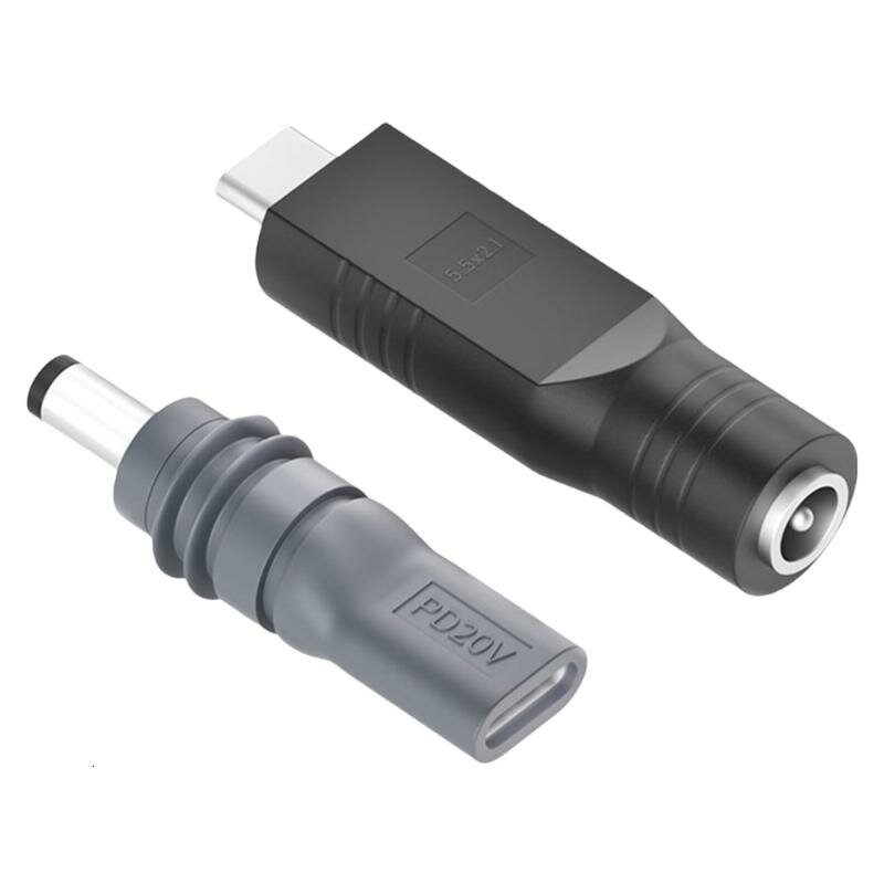 Адаптер DC5521–USB-C, Стиль AB