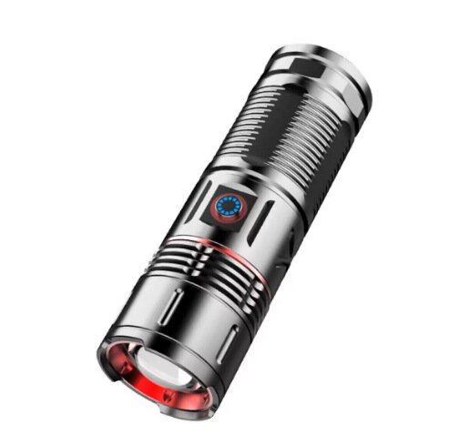 Трансграничный белый лазерный супер яркий фонарик Type-C зарядка открытый Аварийный Зум дальнобойный фонарик поколение