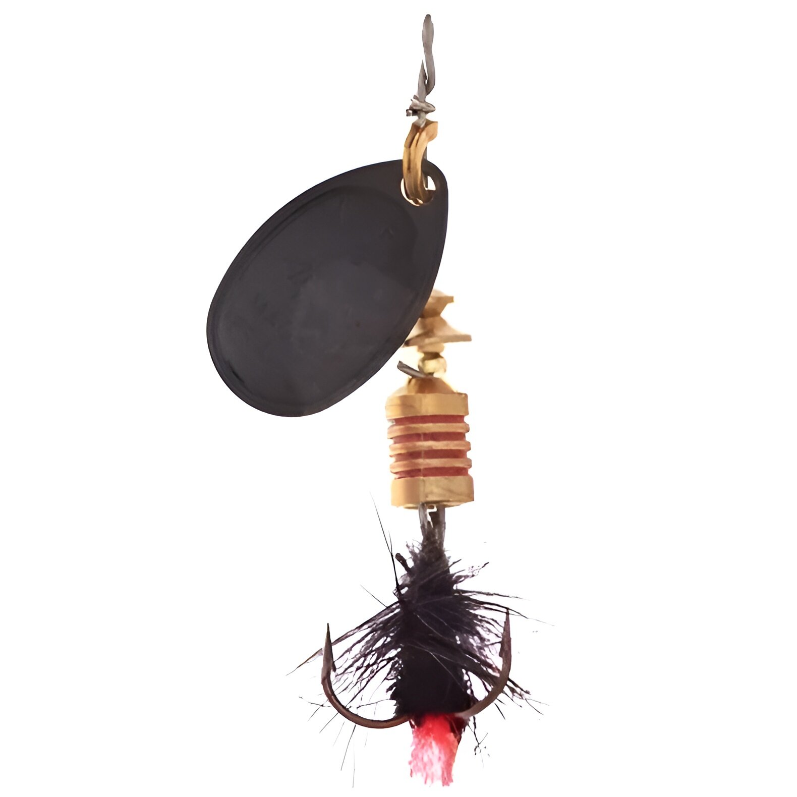 Блесна вращающаяся Mepps "AGLIA MOUCHE", №1, Black/Black fly, 1 шт.