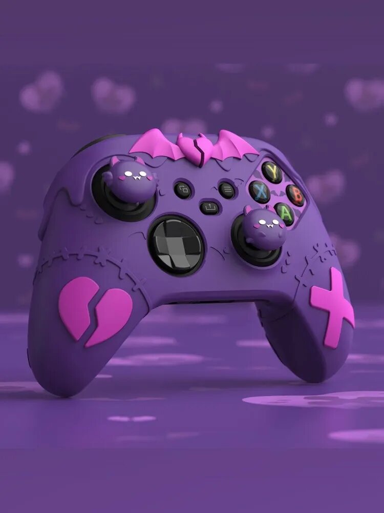 Готический чехол из силикона для геймпада Xbox Series X/S, Фиолетовый