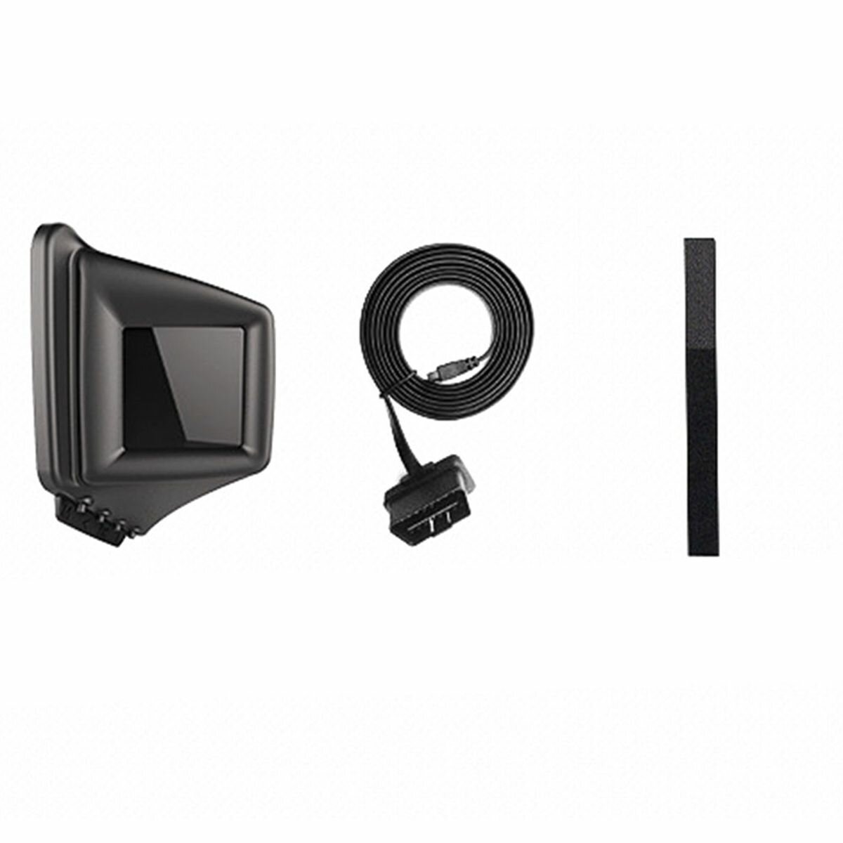 Проекционный HUD-дисплей 1,54" TFT 240x240 для автомобиля — OBDII и GPS, на приборную панель или на переднюю стойку (A), скорость и тахометр