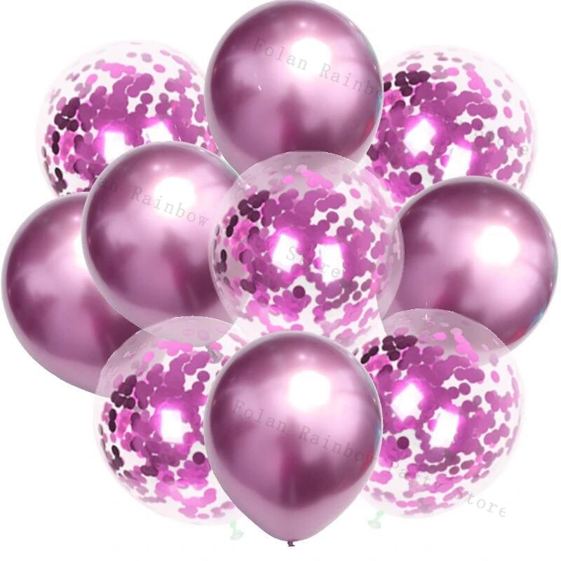 Белые золотые воздушные шары 1012 дюймов Фиолетовый, Розовый, pink, 50pcs