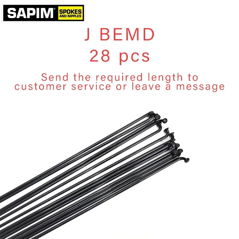 SAPIM Champion 2.0 черные стальные спицы Черный, J-BEND 28pcs