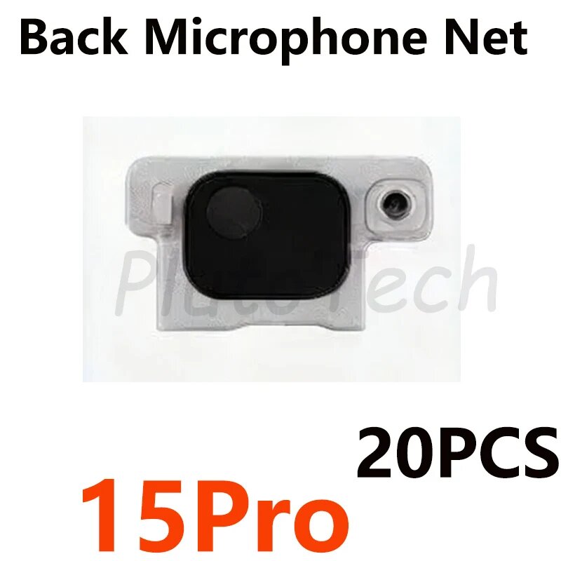 20 шт. сетка для микрофона для iPhone 16 15 11 12 13 14 Pro Max, противопыльная сетка для вспышки, внутренняя сторона камеры, поврежденная крышка, задняя сетка для микрофона