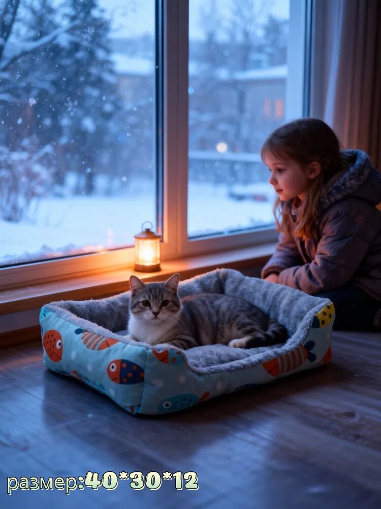 Подушка для лежанки, для кошки и мелких пород собак, Лежак для животных, Хлопок, для кроликов, Мягкий, Круглая