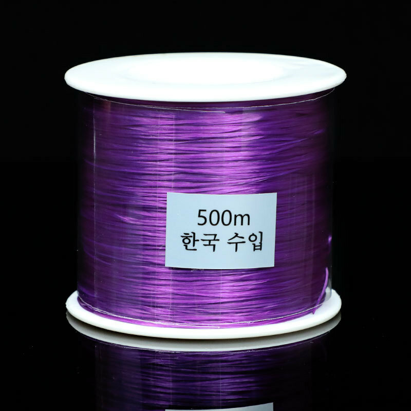 Прямые продажи от фабрики 500m Эластичный шнур Цветной плоский шнур для бисера Ювелирные аксессуары Кристаллический бодхи Эластичная нить