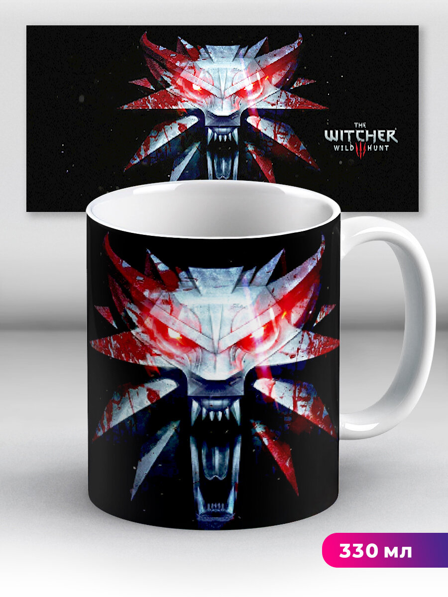 Кружка Witcher III Ведьмак 3 Медальон