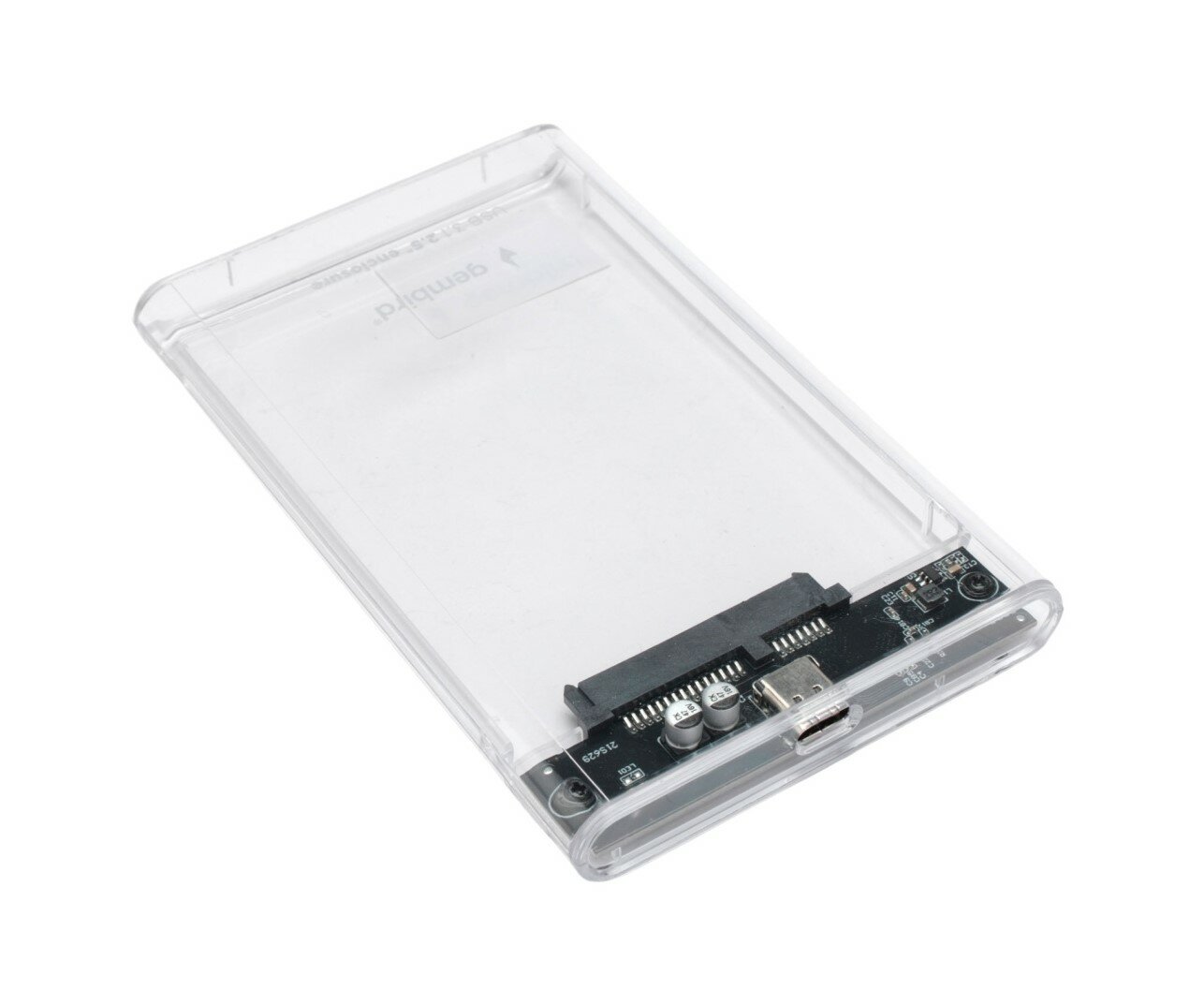 Внешний корпус для HDD/SSD 2.5" Gembird EE2-U3S-7, USB 3.0, пластик, прозрачный