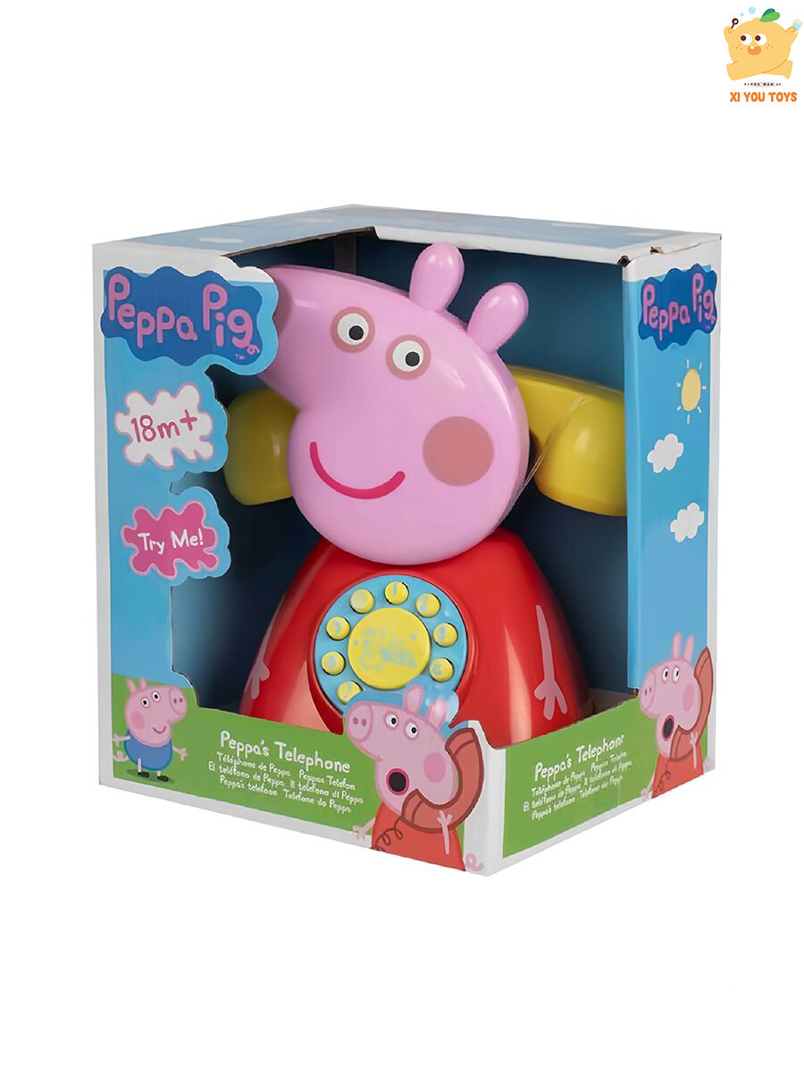 Peppa Pig Peppa's Telephone / Детский Интерактивный Игрушечный Телефон Свинка Пеппа Со Звуковыми Эффектами, Идеально Подходит В Качестве Подарка На День Рождения.