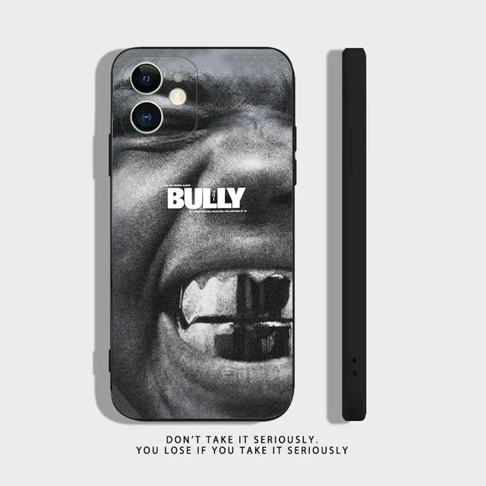 Чехол Bully Kanye West для iPhone 14 Pro Max, черный, силикон