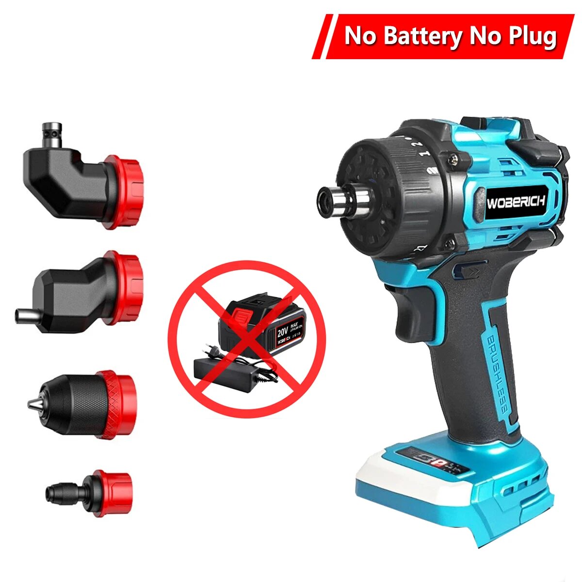 Беспроводной шуруповерт WOBERICH 2-в-1 / 5-в-1 для Makita 18В 5IN1B No battery