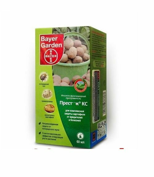 Препарат от колорадского жука и др. вредителей, 60 мл: объединяет в себе эффективную защиту картофеля от вредителей и болезней с "антистрессовым" эффектом стимулирования роста растений