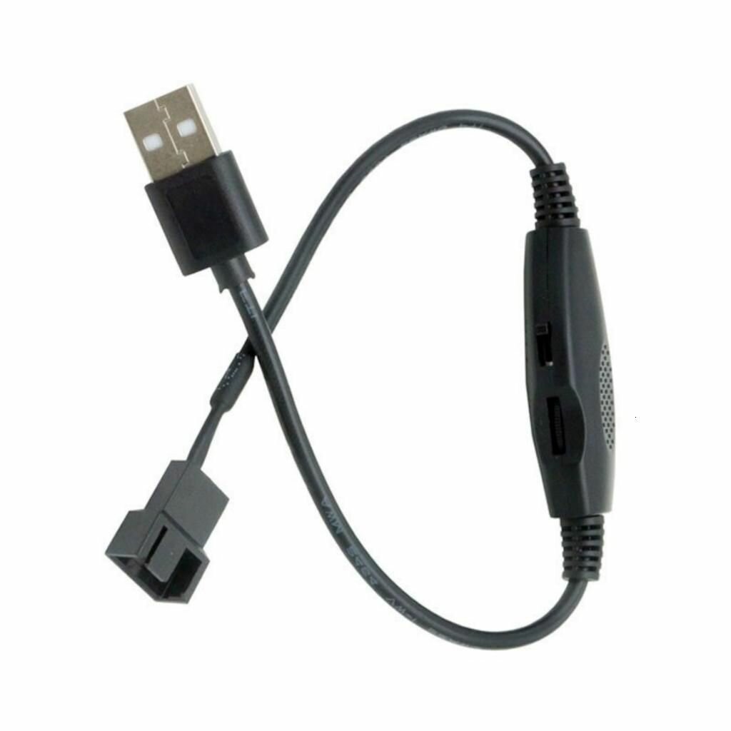 Кабель-адаптер питания вентилятора USB к 4Pin PWM 5V 12V с переключателями 4pin