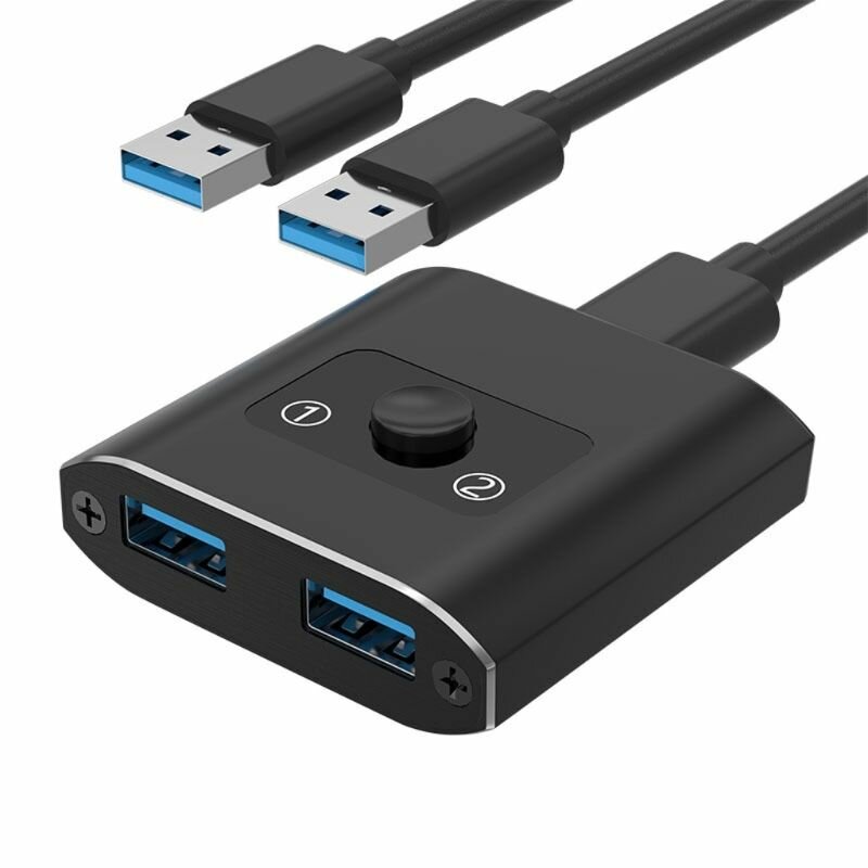 USB 3.0 двусторонний переключатель + 2 USB кабеля