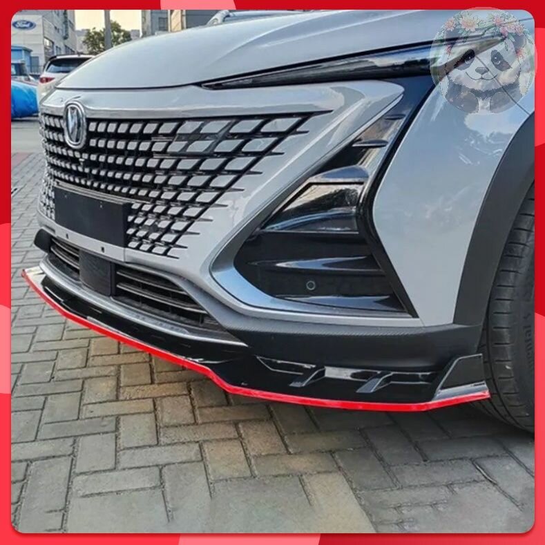 Обвес для Changan UNIT 2022-2023 — бампер, диффузор, спойлер и дефлектор, глянцевый чёрный с красными акцентами