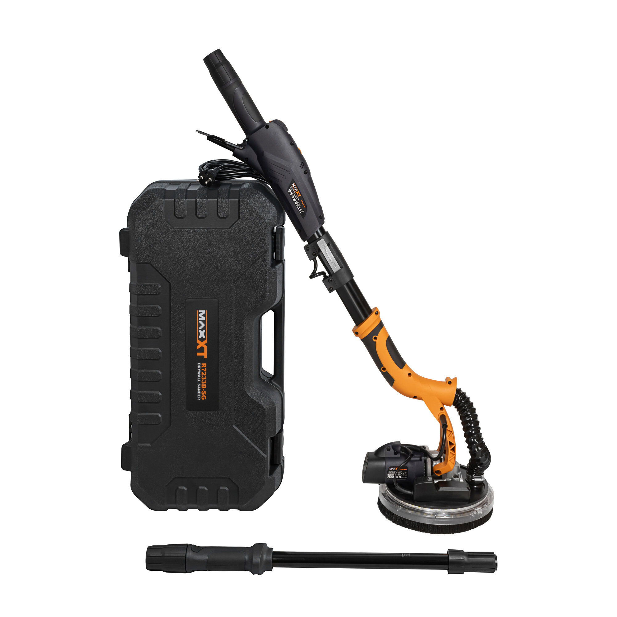 Шлифмашина для стен и потолков MAX-XT R7233B-SG, 710Вт, 600-1500об/мин, фиксированный вакум, арт.3341