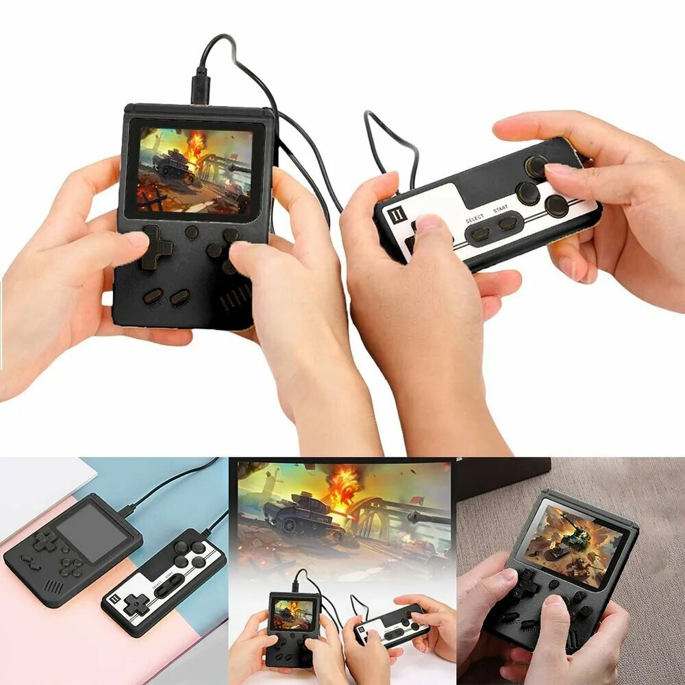 Игровая консоль Макарон для двоих, 3.0 дюйма, 500 игр