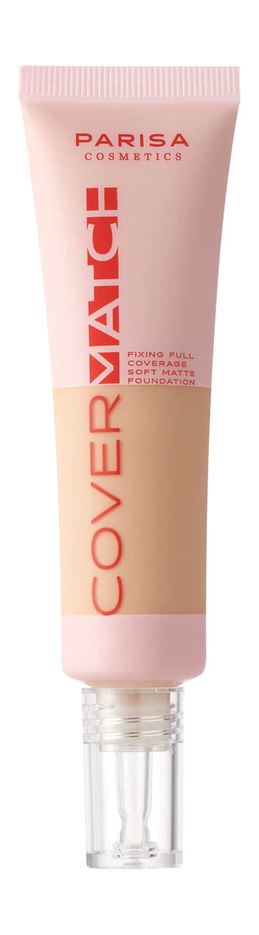 PARISA COSMETICS Тональная основа Cover Match Soft Matte Foundation PFC-101 с матовым финишем, 30 г, 203