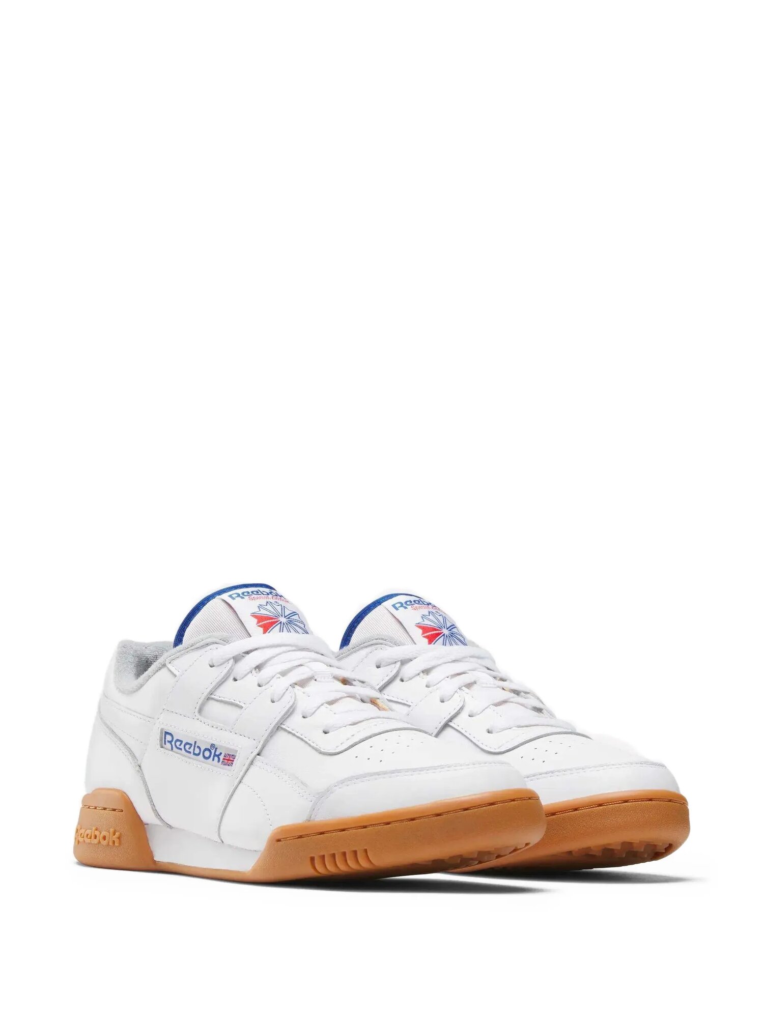 Кроссовки Reebok Workout Plus, размер 9,5 US, белый — фото 1