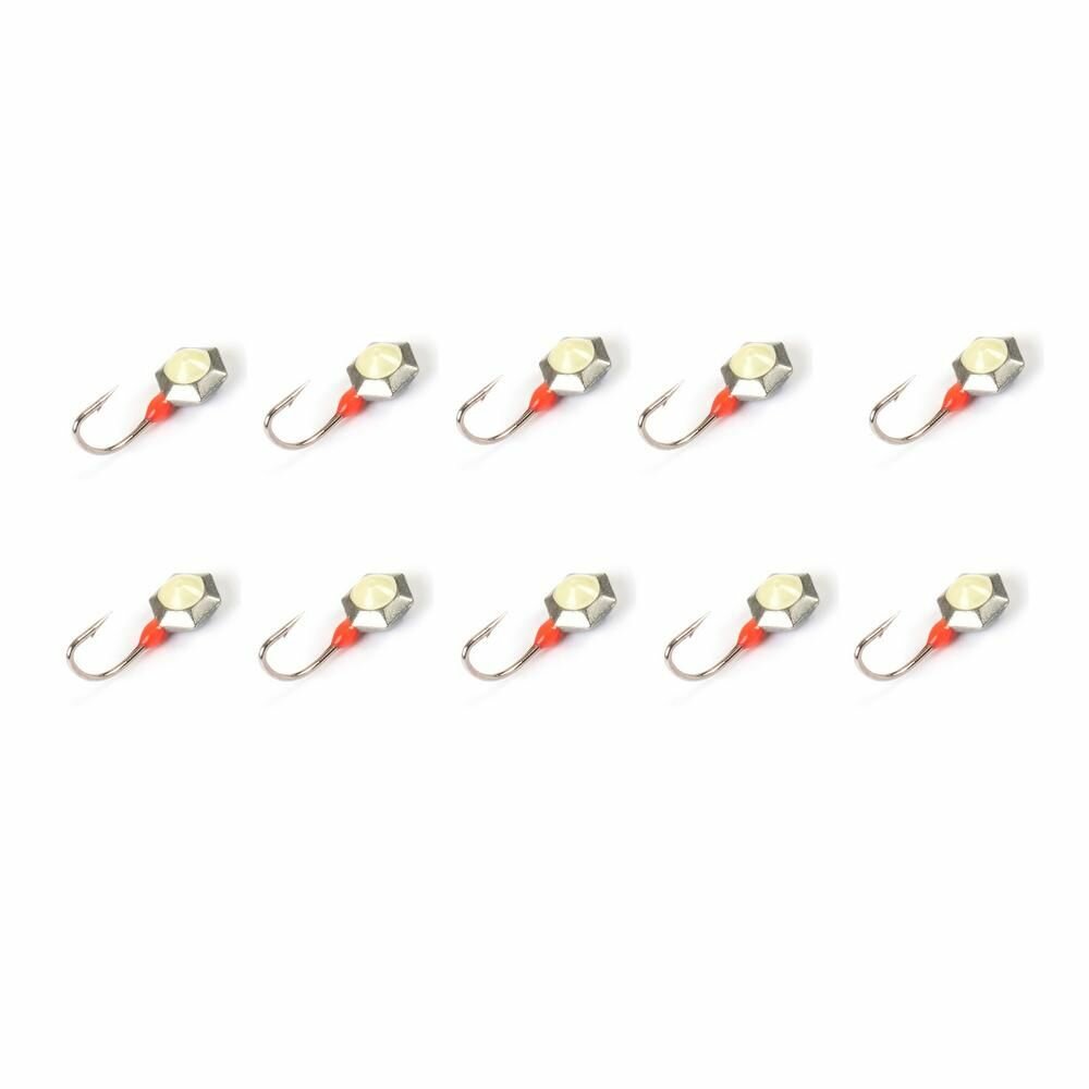 Набор мормышек MURENA паянная+фосфор 12-2-С 0,5гр (уп.10шт)