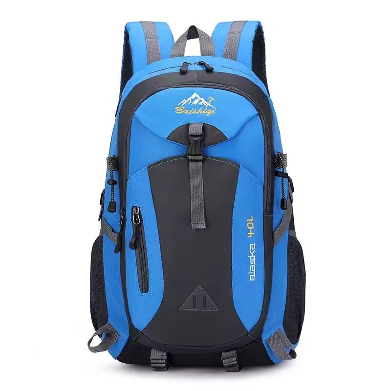 Рюкзак туристический, Alaska 40L, с нагрудным ремнём, непромокаемый, чёрный