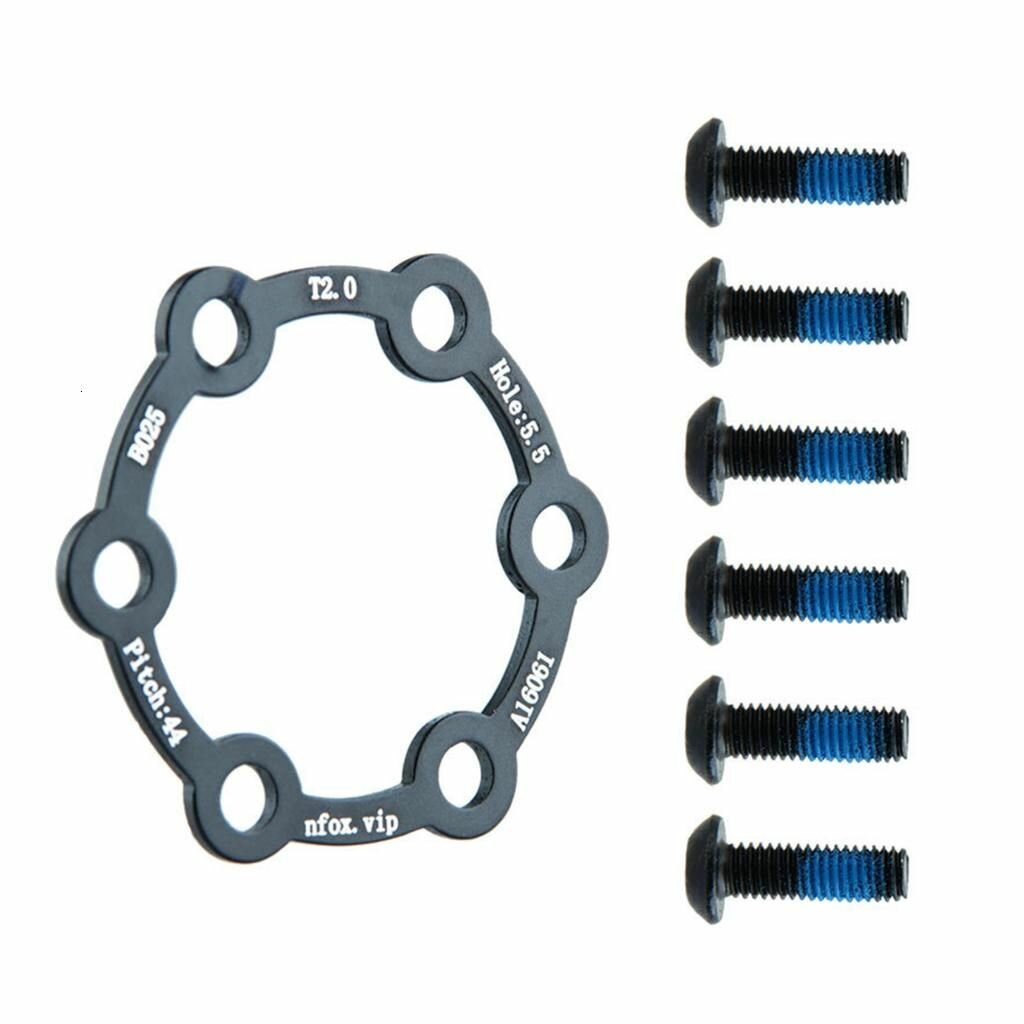 Диск тормозной для электросамоката 6-отверстный, - 2 мм, включая винты