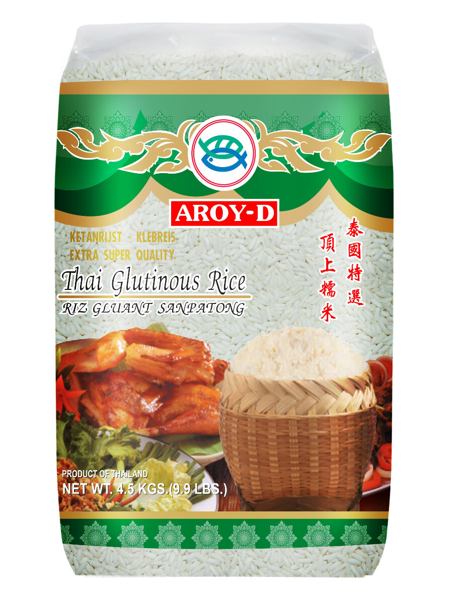 Рис Aroy-D клейкий 4,5 кг