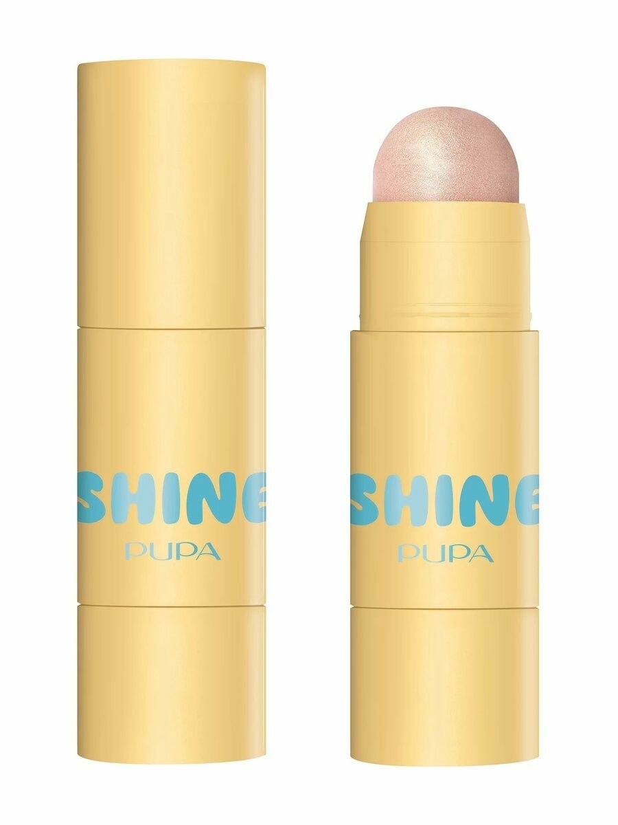 PUPA Хайлайтер для лица Shine в стике, 6 г, 001