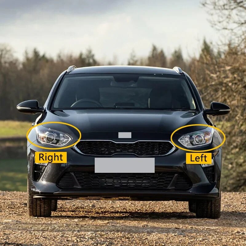 Прозрачный корпус фары для Kia FORTE/CEED 2019 2020 2021, стеклянная крышка объектива Left and Right