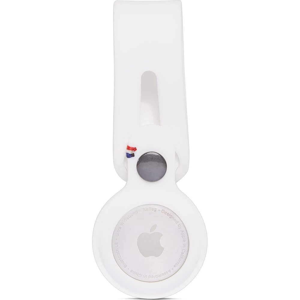Чехол Decoded Sillicon Loop для Apple AirTag, силикон, белый