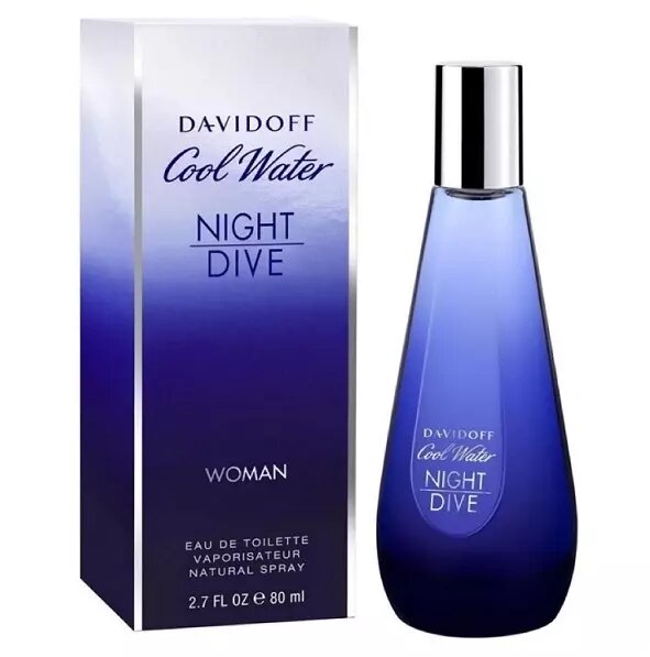 Davidoff Cool Water Night Dive Women 80 мл, Туалетная вода женская