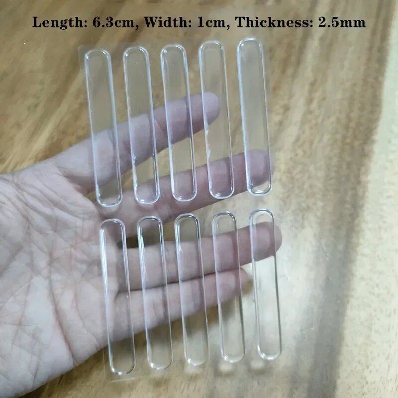 Прозрачные бамперы для шкафов, 6.3x1x2.5 см, Цвет: E