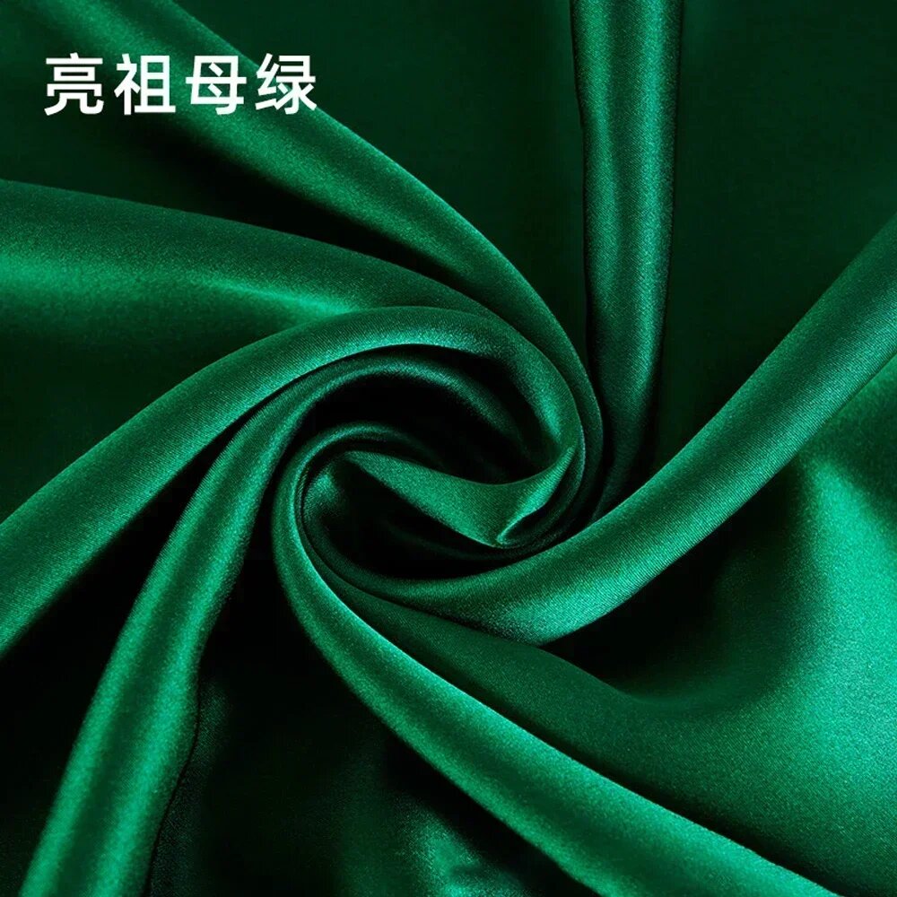 Шелковая ткань 100% натуральный тутовый шелк 19 Momme шириной 114 см Изумрудный, 31-green
