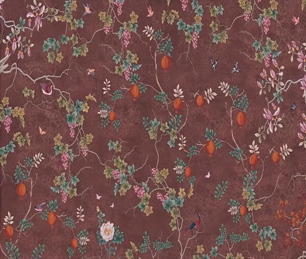Шелковые обои Beibehang американский ретро цветы птицы 7, Silk cloth material