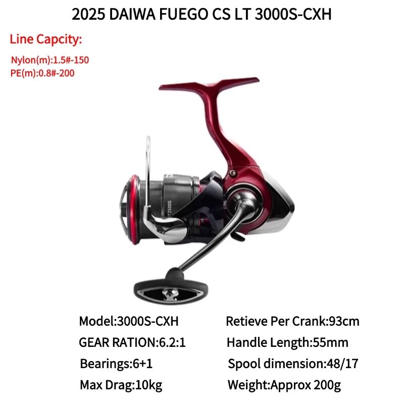 DAIWA FUEGO CS LT Спиннинговые катушки 3000S-CXH