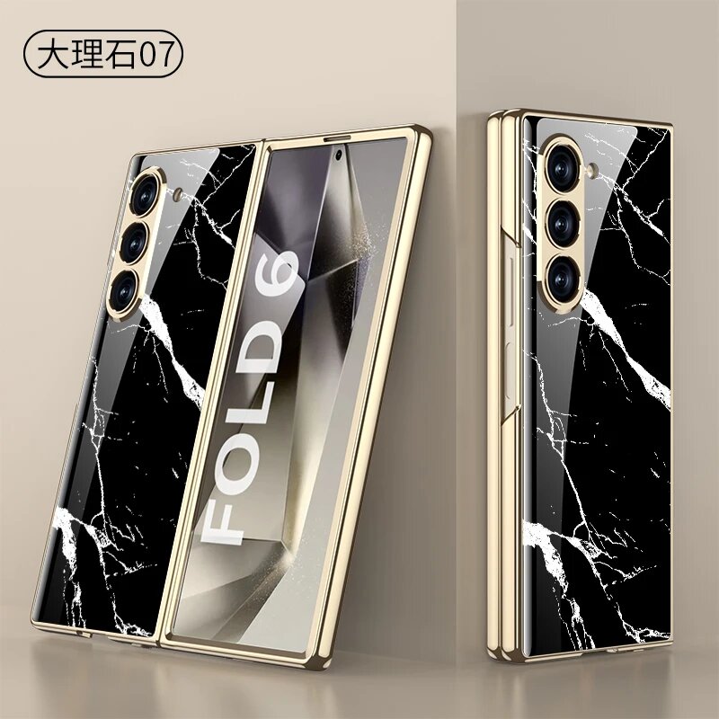 Чехол для Samsung Galaxy Z Fold5, мраморный узор, pattern 3
