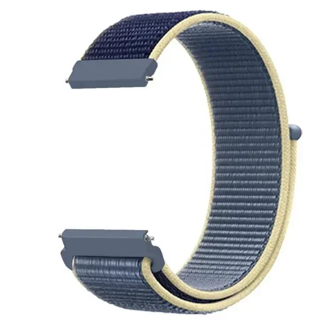 Нейлоновый ремешок 20 мм темно-синий для Garmin Vivoactive 6 5 3 (19C)
