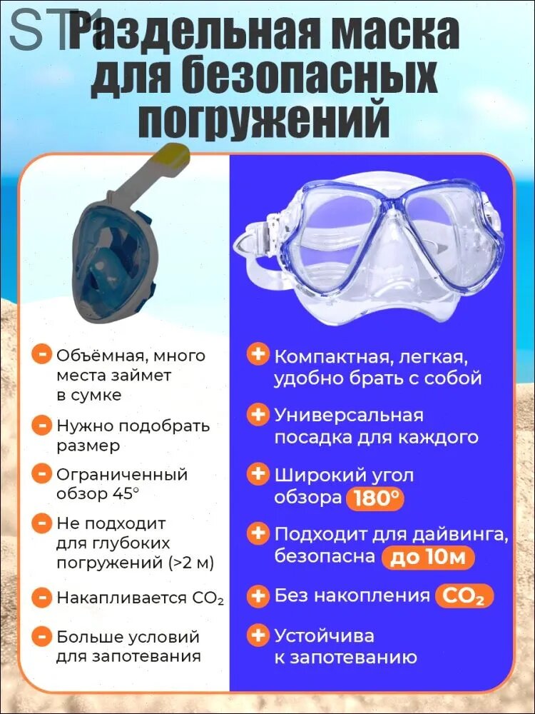 Маска для плавания — фото 1