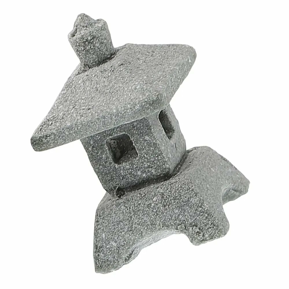 Серый песчаниковый японский фонарь пагода для оформления дзен-садов и домашних интерьеров