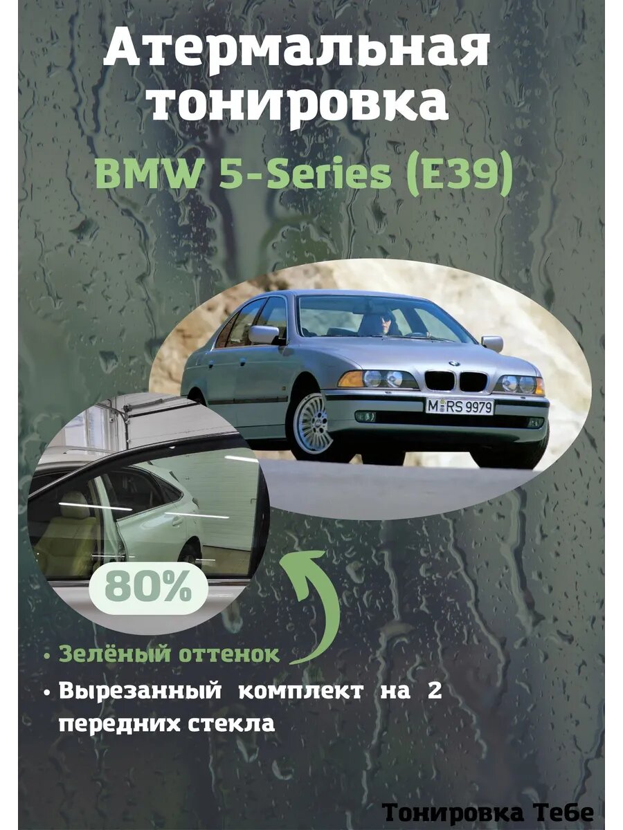 Термо тонир BMW 5 e39 80% green