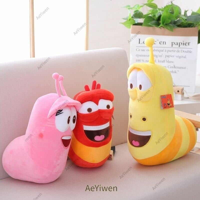 3 шт. Funny Yellow Larva Plush Toy, мягкая игрушка личинка для детей, подарок на День защиты детей