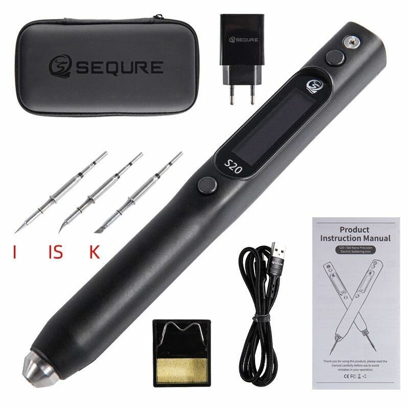 Эксклюзивный антистатический паяльник SEQURE S20 для жал JBC115