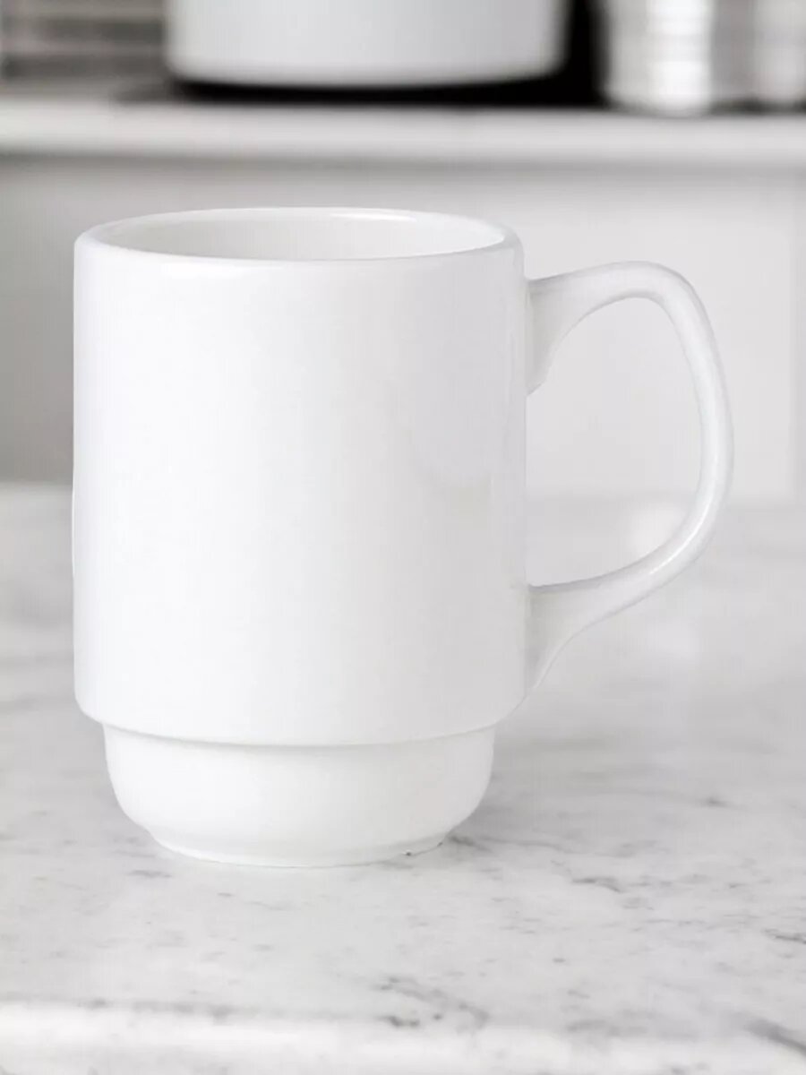 Кружка Steelite Simpl White, фарфоровая, 260 мл