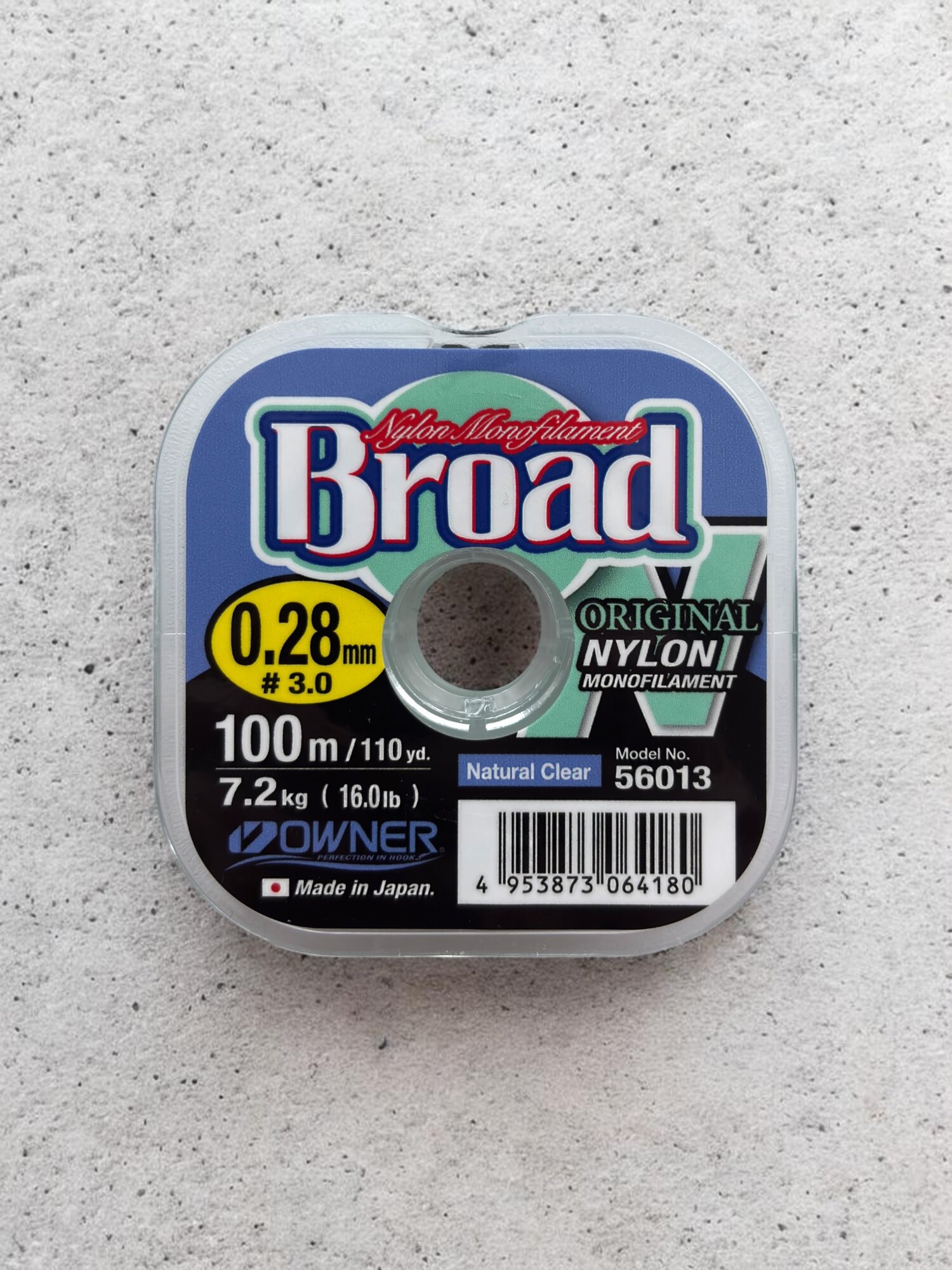 Леска OWNER BROAD 100 м - Диаметр 0,28мм - Разрывная нагрузка 7.2 кг