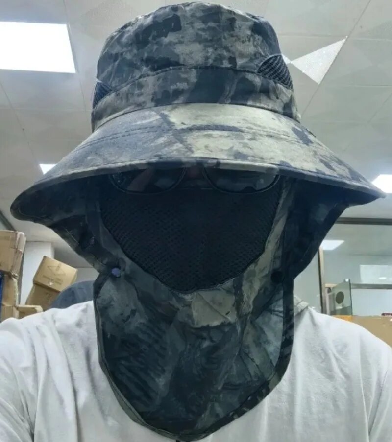 Зеленая солнцезащитная панама унисекс army green