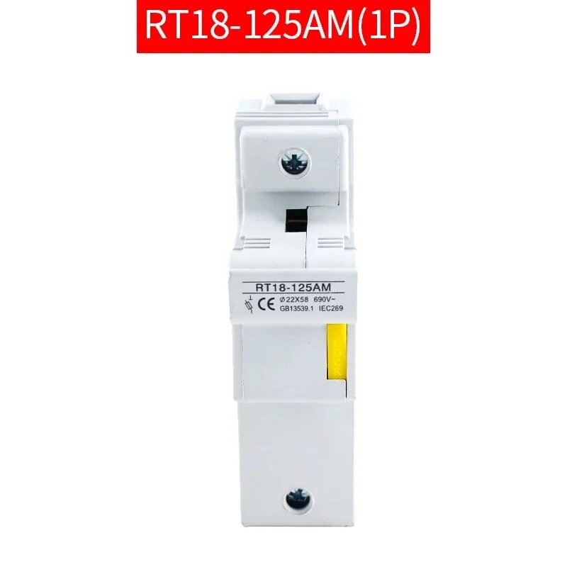 Рельсовый предохранитель RT18-125AM (1P) 125A