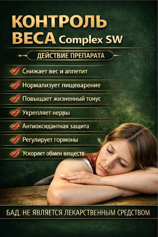 Натуральный комплекс для здорового похудения "Контроль веса", 60 капсул — фото 1