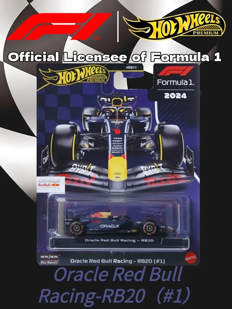 Набор Hot Wheels Premium Hot Wheels Premium F1 Collection 2024, Oracle Red Bull Racing-RB20#1,1 машин,1:64, лимитированная серия