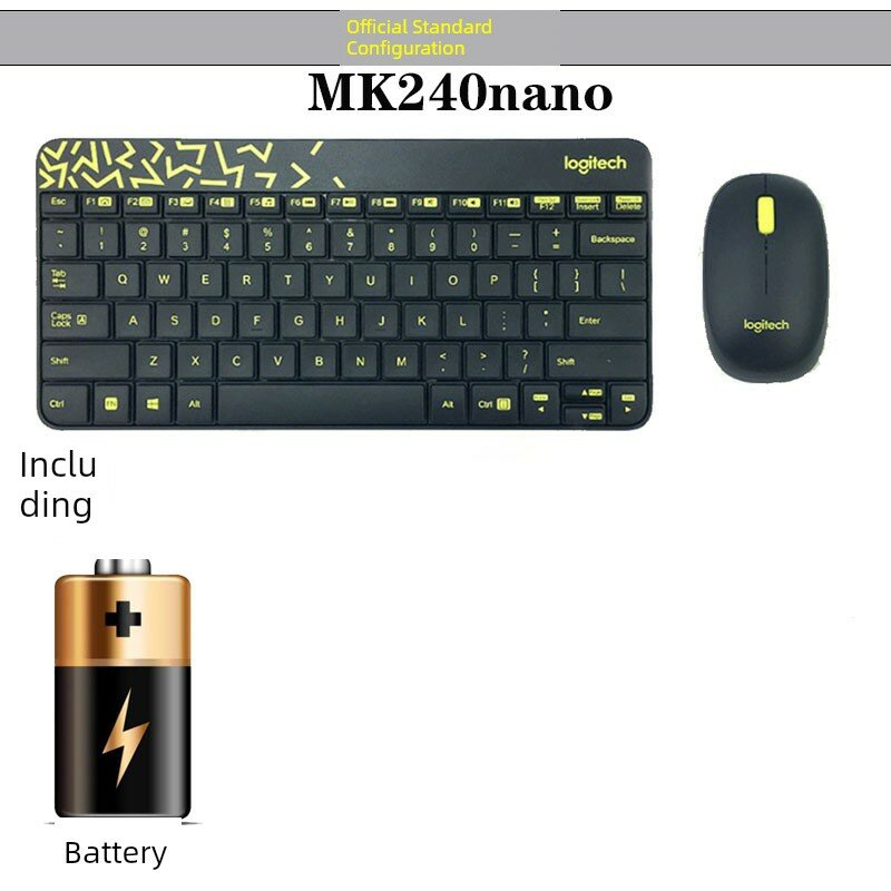 Беспроводной комплект Logitech MK245: мини-клавиатура и мышь, портативный набор (аналог MK240), можно вскрыть упаковку